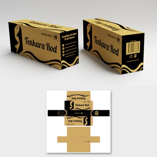 Packaging for fly fishing rod. | Product packaging contest