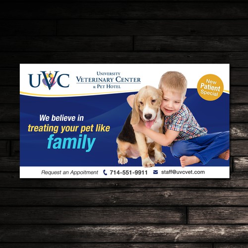 Designs | Postcard for NEW State-Of-The-Art Vet Hospital | Postcard ...