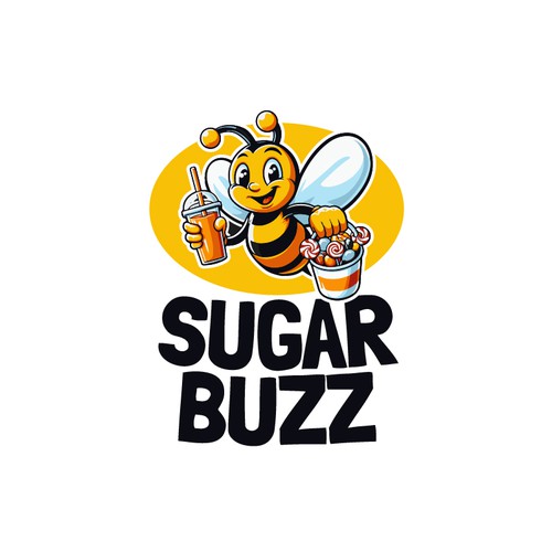 Designs | Sugar Buzz Bar its a kids Mock tail bar. | Logo design contest