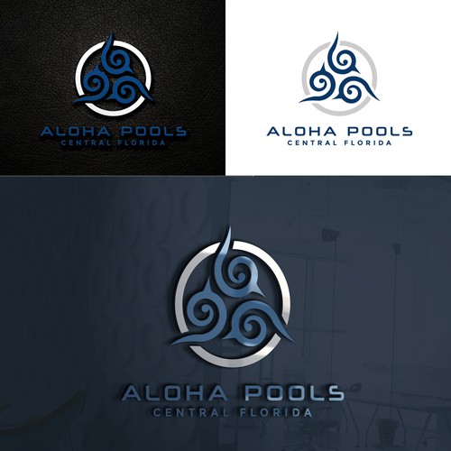 Create a Hawaiian themed logo for swimming pool contractor | Logo ...