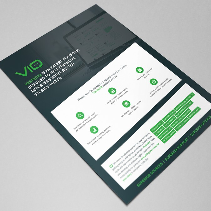 Design a one-pager/brand for a new tech platform | Postcard, flyer or ...