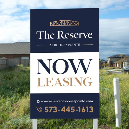 Designs | Designer needed: Eye Catching Now Leasing sign for New ...