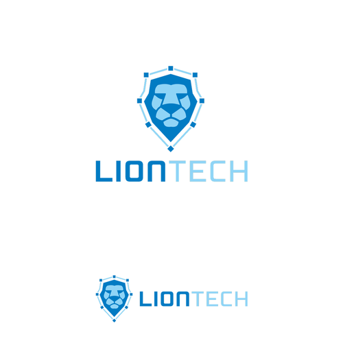 LionTech wants a logo with our name and a digital/circuit lion head profile view (from the side ...