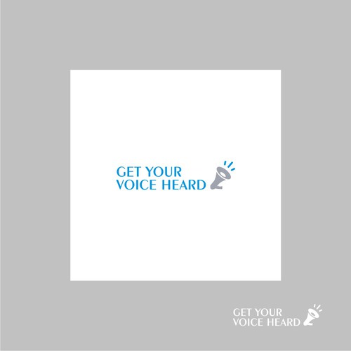 Logo for new business brand 'Get Your Voice Heard' | Logo design contest