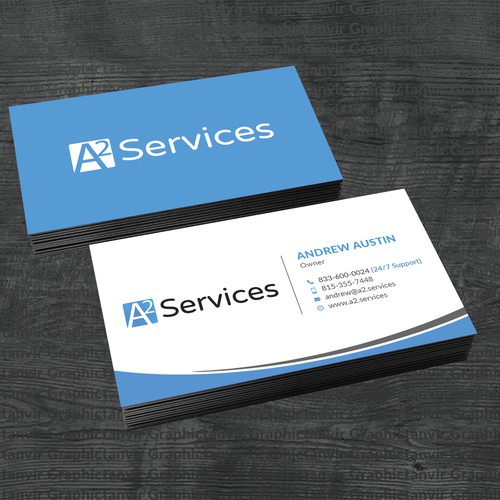 Tech Services Company needs Modern/Minimal Business Card | Business ...