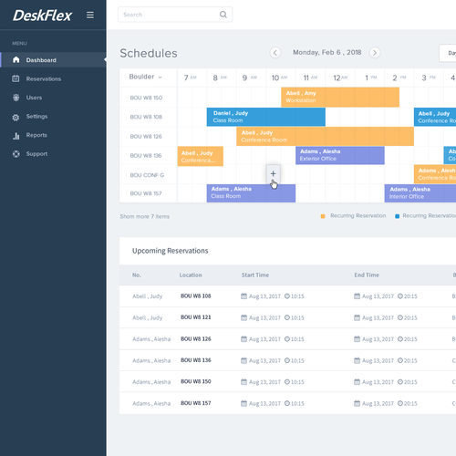 Room Scheduling User Interface Update | Other web or app design contest