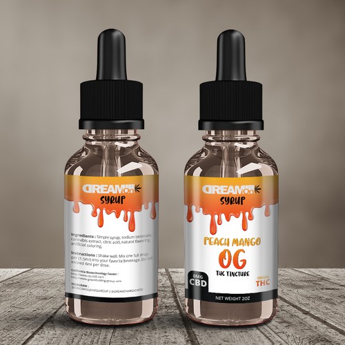 CANNABIS SYRUP DRINK LABEL NEEDED | Product label contest