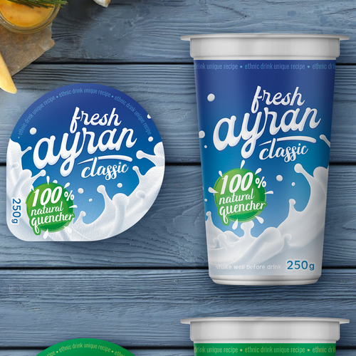 Turkish style refreshing drink AYRAN with new design - EU-Wide rollout ...