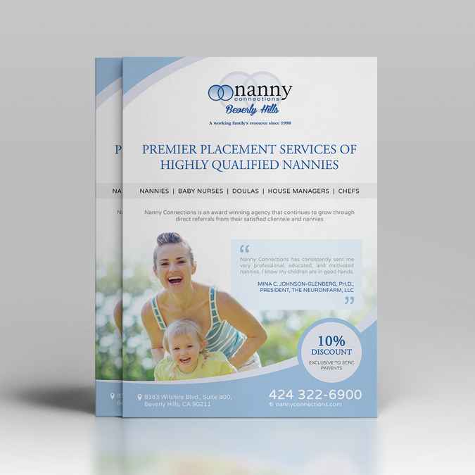 Looking for a gorgeous design for a Nanny Agency flyer or postcard ...