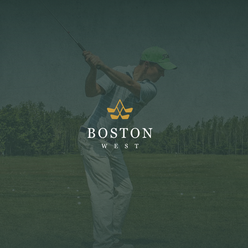 Create a modern but classy logo for Boston West golf course, hotel and ...