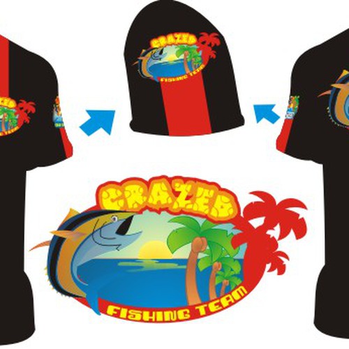 CRAZED LOGO FOR FISHING TEAM | T-shirt contest