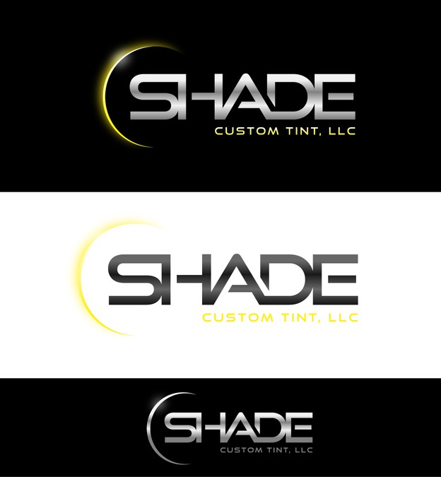 Create a stylish eclipse/shaded logo for a window tinting business ...