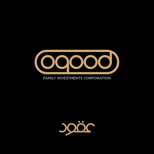 Designs | Oqood branding project - Arabic and English text version logo ...