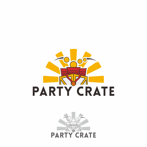 Logo for Party Crate, the box with a party inside! | Logo design contest