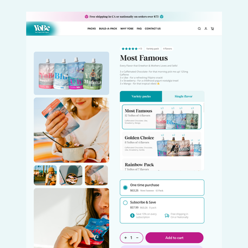 Designs | YoBe.co Shopify Website Redesign Contest for a Fun ...
