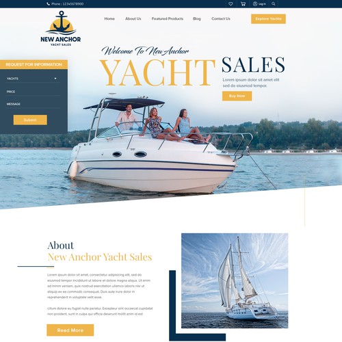 Designs | 🛥️ 👙🚤 Awesome boat / yacht brokerage firm changing the ...