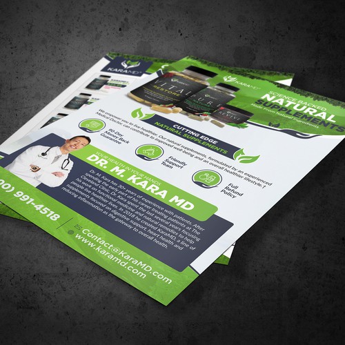 Designs | KaraMD Product Package Insert (One Page) | Postcard, flyer or ...