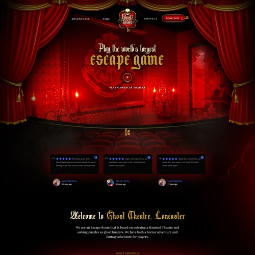 Designs | Haunted Theatre game that displays both fantasy and horror ...