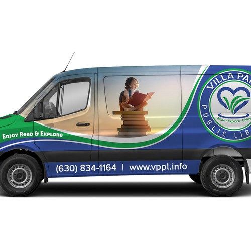 Designs | Design a visually appealing van wrap for our new library ...