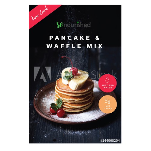 Design a pancake mix bag for So Nourished! | Product packaging contest