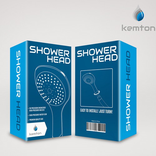 Design for Showerhead packages | Product packaging contest