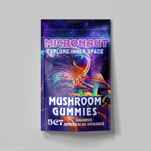 Designs | Awesome Mushroom Gummy Product Packaging | Product packaging ...