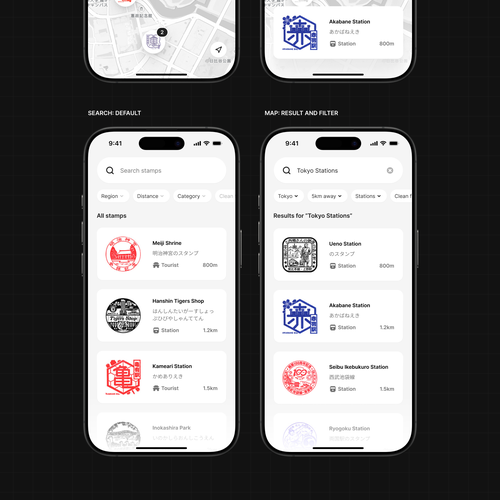 Designs | Stamp Quest app - Guide tourists to discover and collect Eki ...