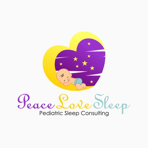 Design a calm and peaceful logo for Peace Love Sleep, Pediatric Sleep ...