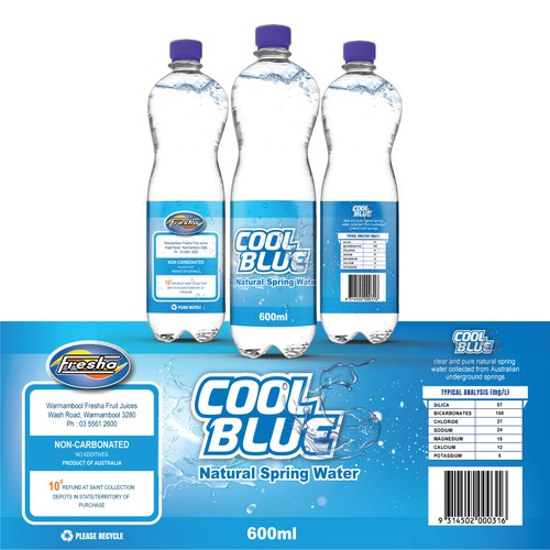 Bring modern new life to our Spring Water label | Product label contest