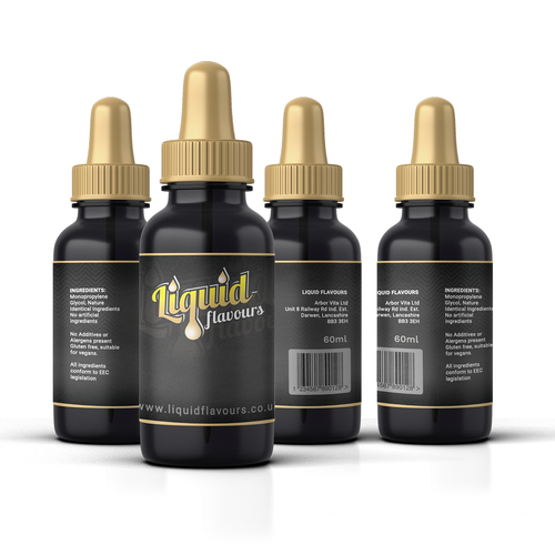 Liquid Flavouring Bottle Label Design | Product label contest