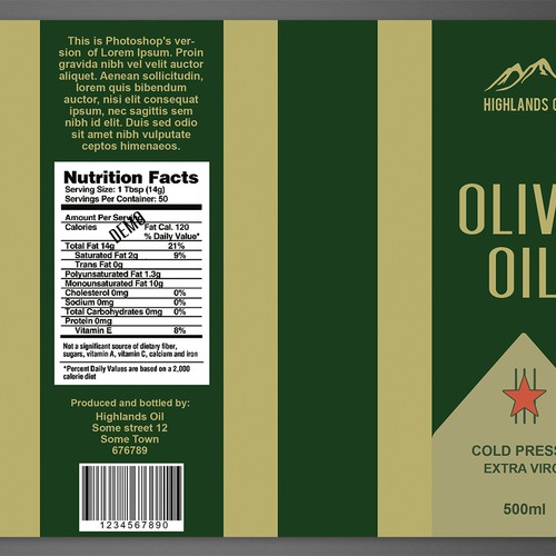 Create exciting label for oil packaging.... | Product label contest