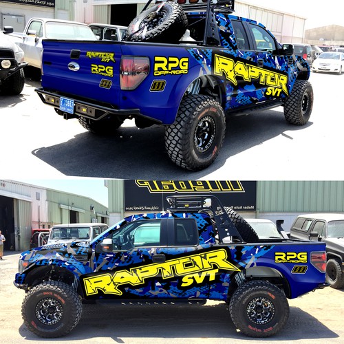 Design an awesome Car Wrap for a Ford Raptor | Car, truck or van wrap ...