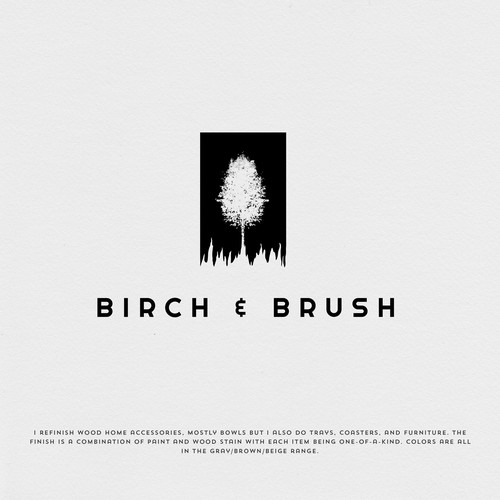 Modern yet rustic logo for line of hand-painted wood bowls | Logo ...