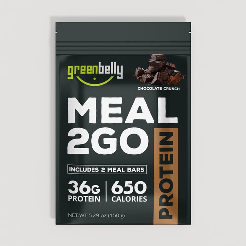 Designs | Packaging Design for our New Product Line (Meal2Go Protein ...