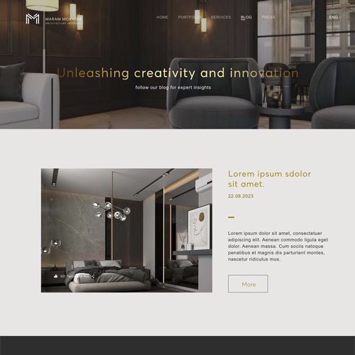 Designs | Website design for elite high end interior designer | Web ...