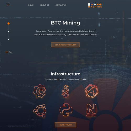 Design a website to attract bitcoin investors | Web page design contest