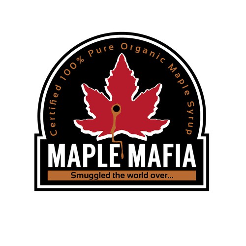 Create a wicked design for a new international Maple Syrup brand ...