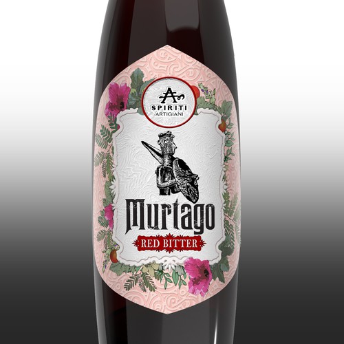 Designs | Murtago Red bitter | Product label contest