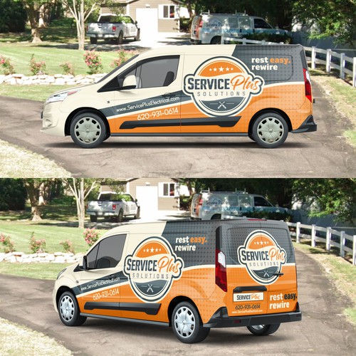 Designs | Thoughtful. Thorough. Clean. Service Plus Electrical van ...