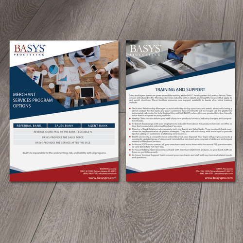 Sales & Marketing Flyer - Merchant Services Program Options | Postcard ...