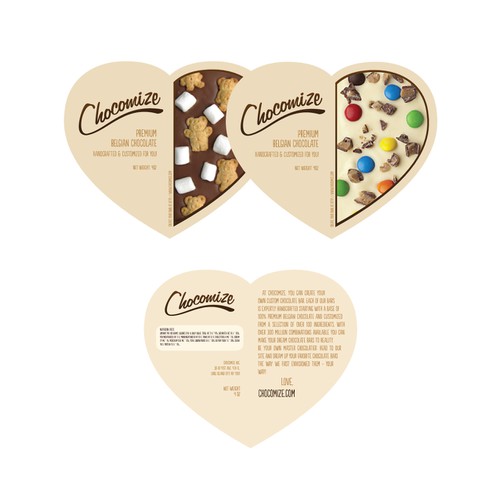 Designs | New heart-shaped product packaging wanted for Chocomize ...