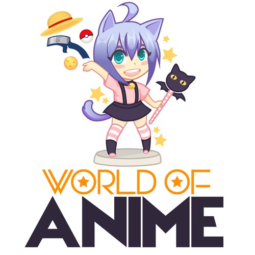 Design a Chibi logo for the World of Anime Webstore | Logo design contest