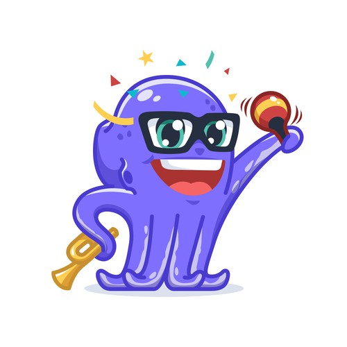 Designs | Octopus mascot design for tech company | Character or mascot ...
