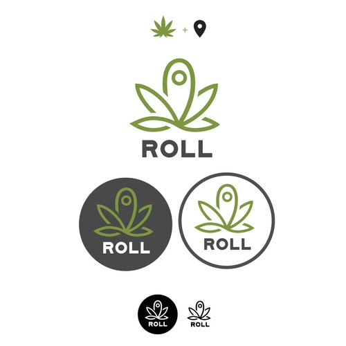 Roll - Design a logo for the "Grubhub" of weed | Logo design contest