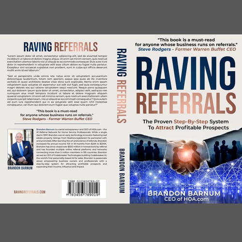 Designs | Raving Referrals Book Cover | Book cover contest