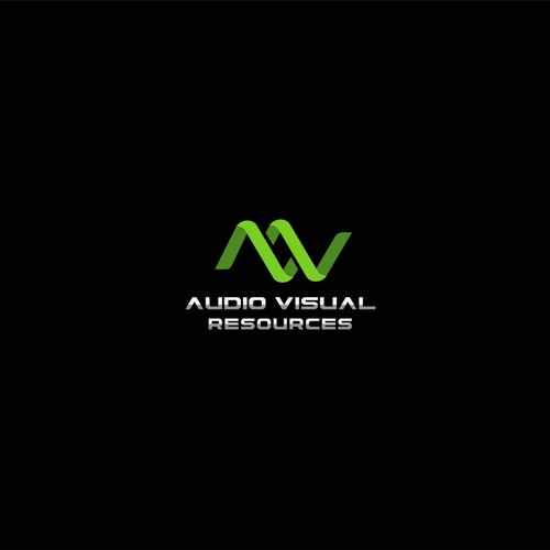 Create an AV logo with high visibility and clarity for Audio Visual ...