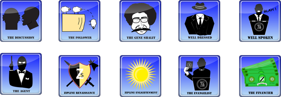 Create Xbox360-style Achievement Badges for The Zipline Show | Button ...