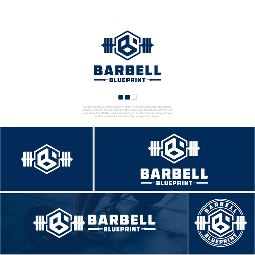 Designs | Barbell Blueprint logo design | Logo design contest