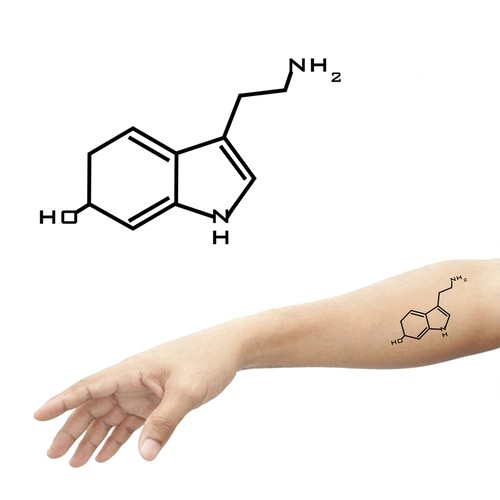 Carbon Molecule Tattoo