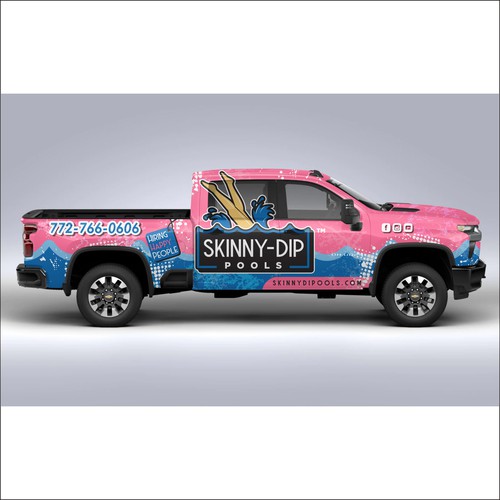 Designs | Skinny-Dip Pools needs a fun Truck Wrap Design in South ...